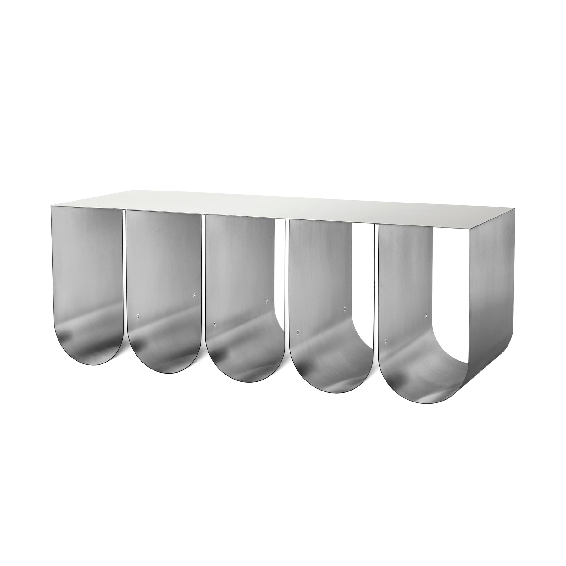 Curved Bench - Stainless Steel – Forom