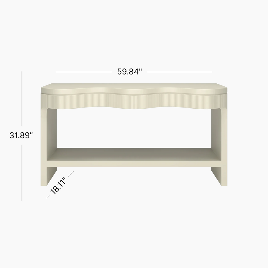 Onda Console Table - Cream – Forom