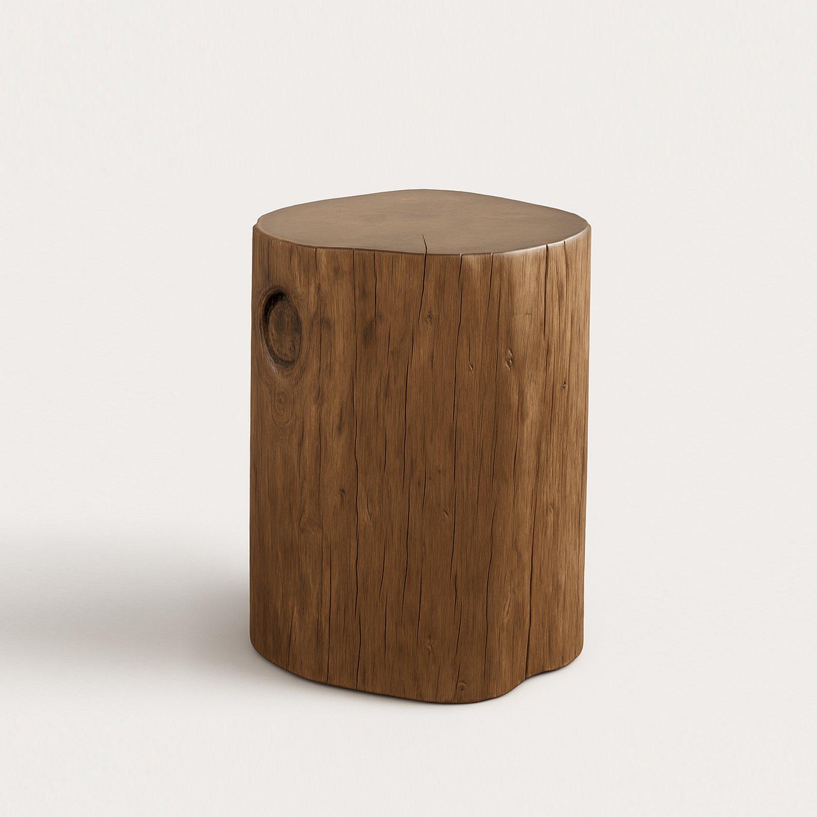 Teak Live Edge Stump Stool – Forom