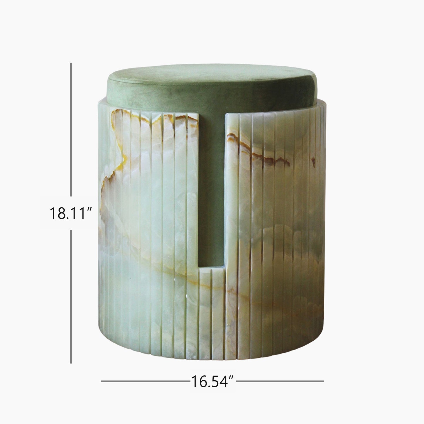 Green Onyx Dolce Stool