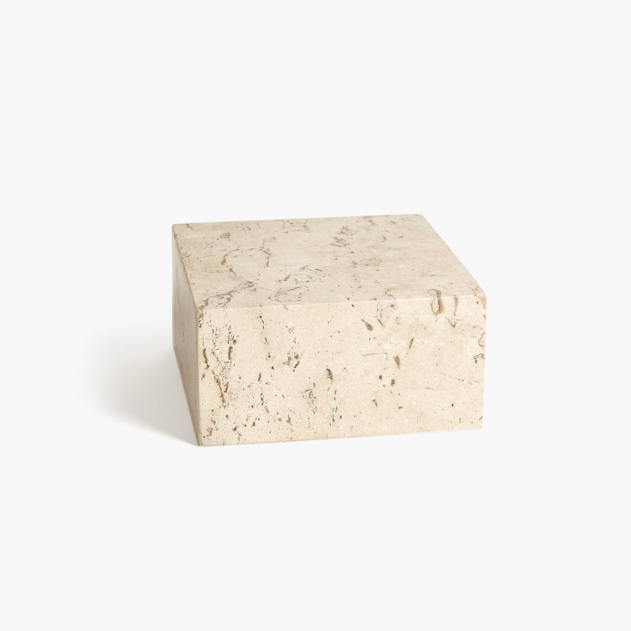 Travertine Cube Riser | Forom